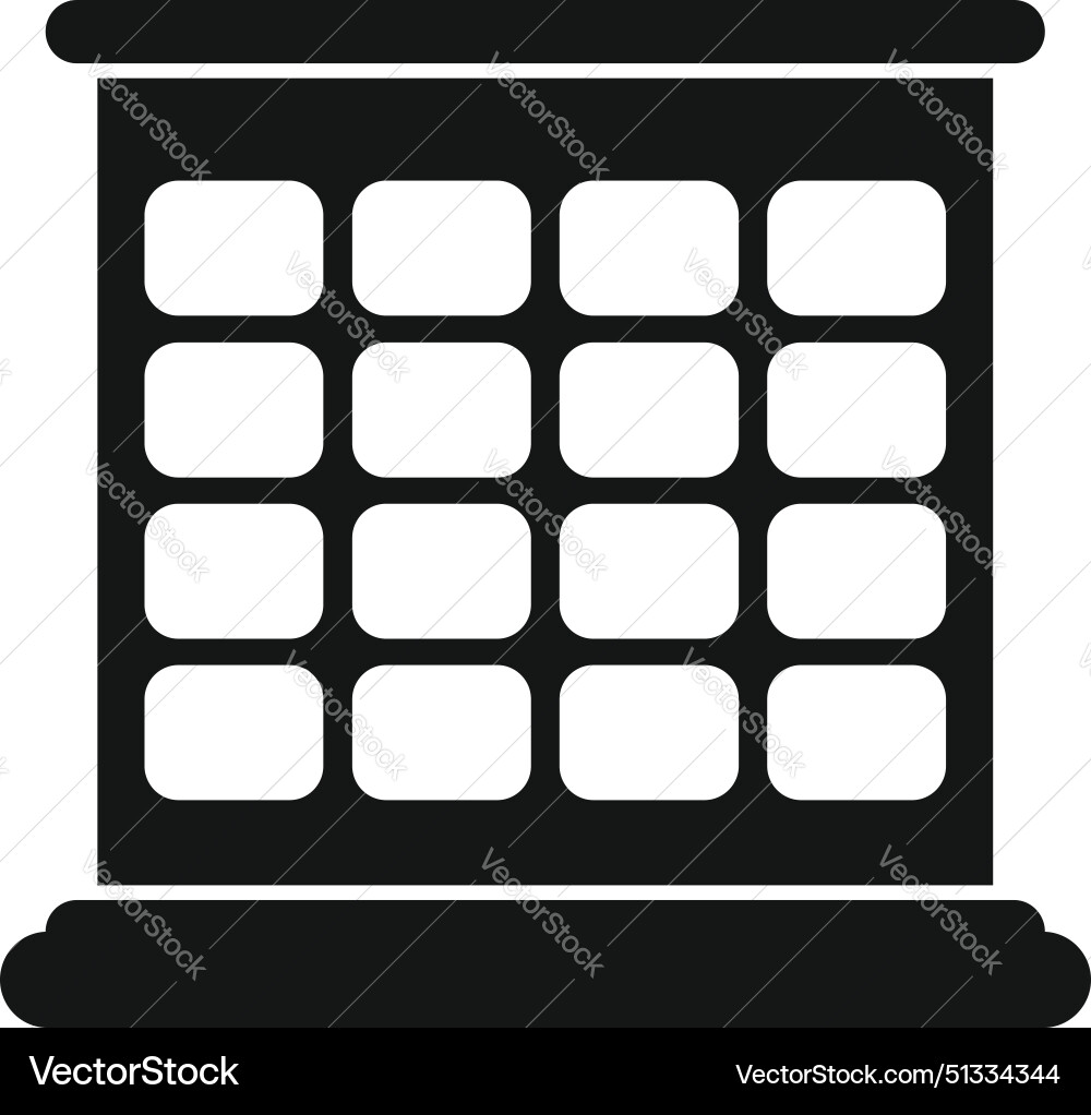 Flat design icon of a classic building facade Vector Image