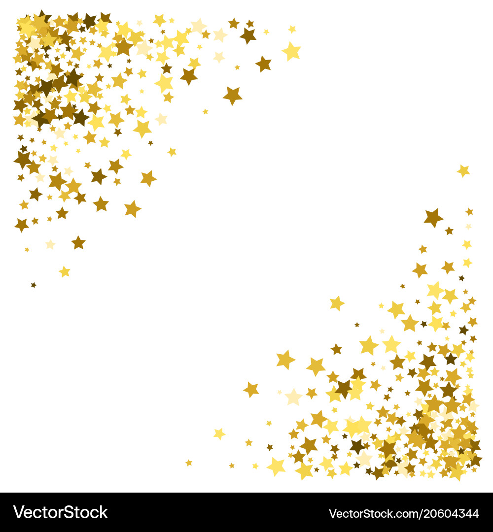 Frame or border of stars Royalty Free Vector Image