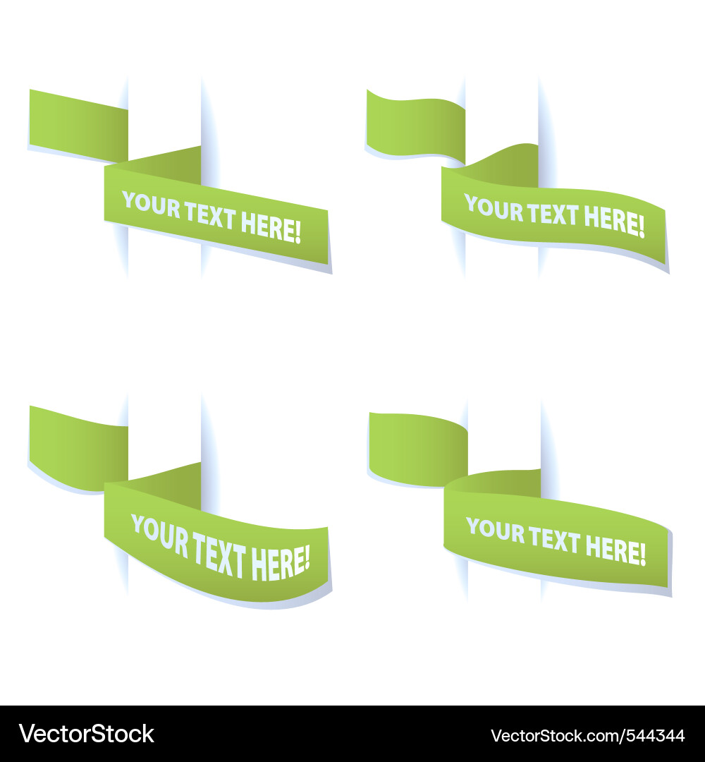 Origami paper banner Royalty Free Vector Image