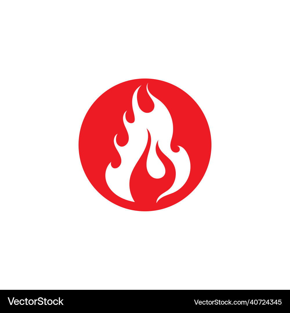 Fire logo design template Royalty Free Vector Image