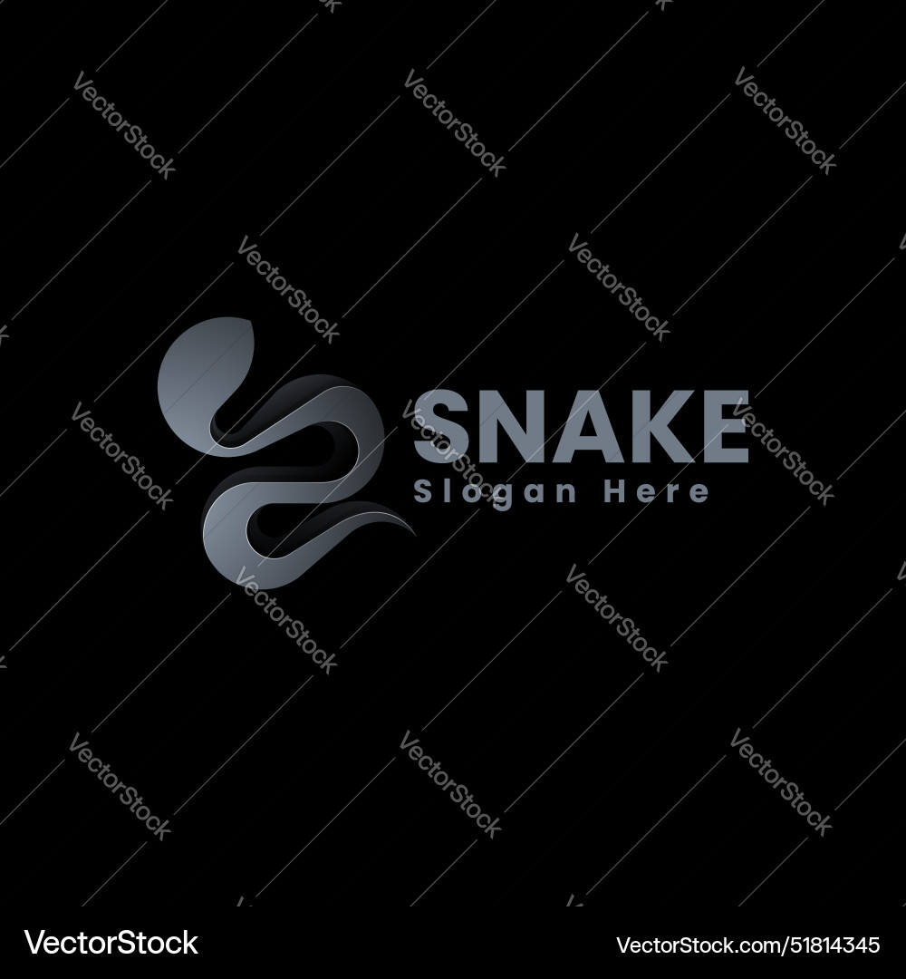 Logo snake gradient colorful style Royalty Free Vector Image