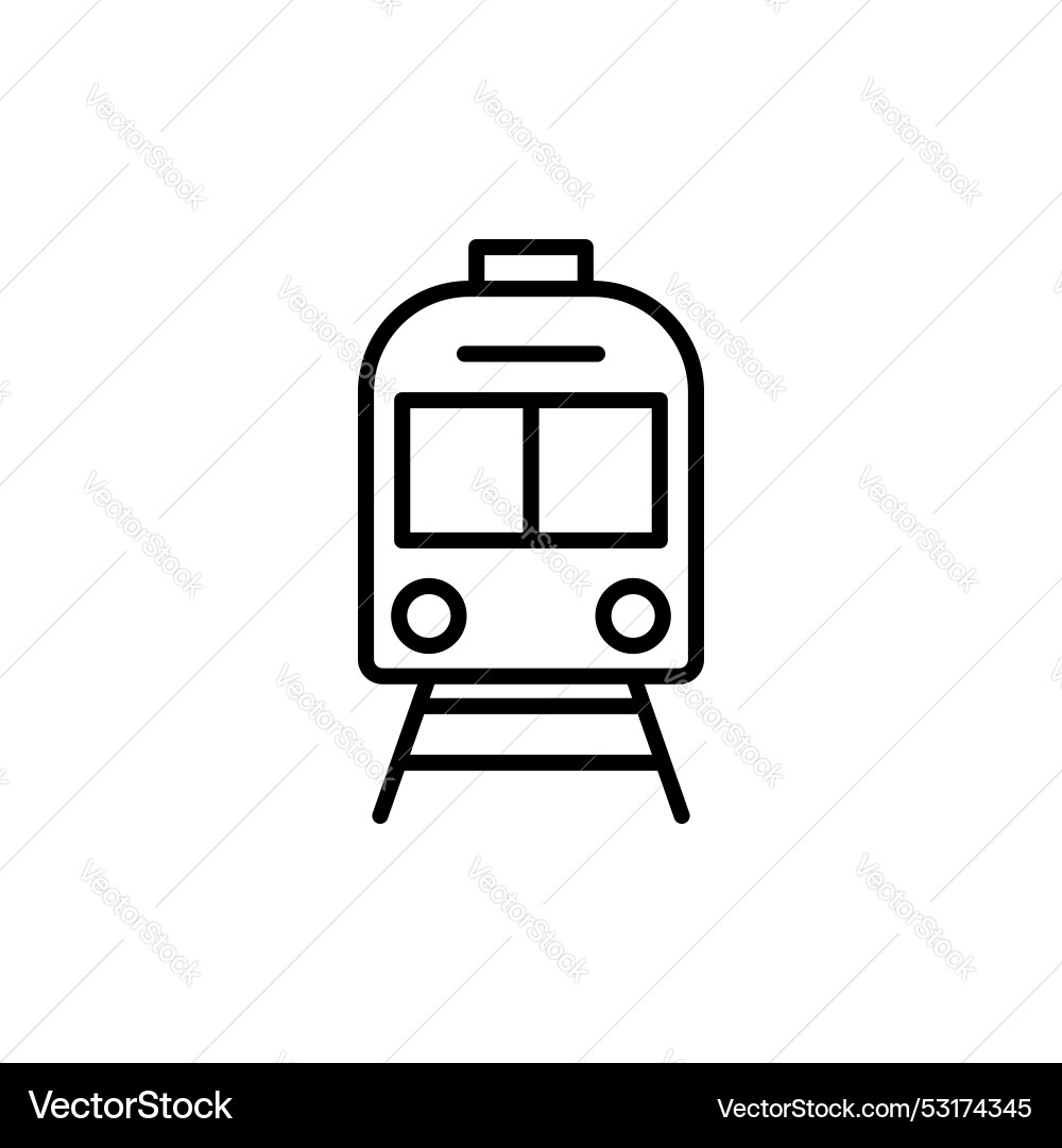 Train icon set underground metro or rail symbol Vector Image