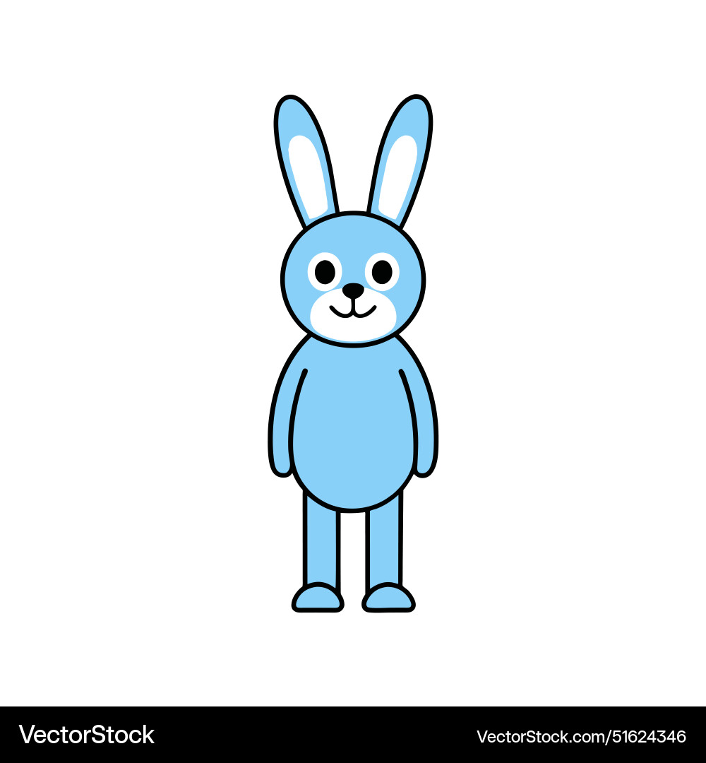 Bunny stands icon Royalty Free Vector Image - VectorStock