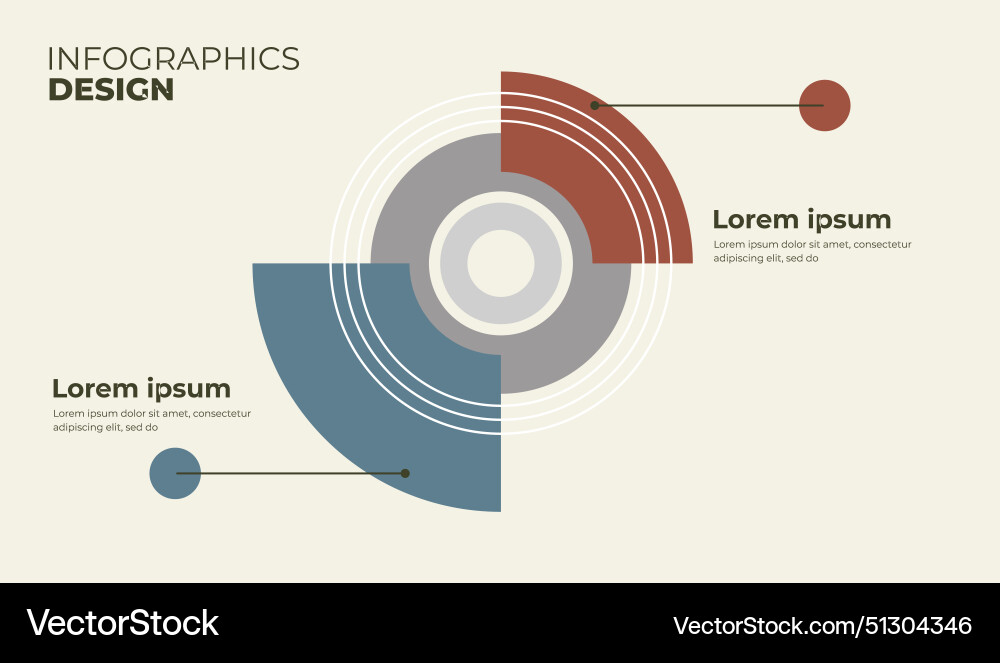 Colorful pie infographics template Royalty Free Vector Image