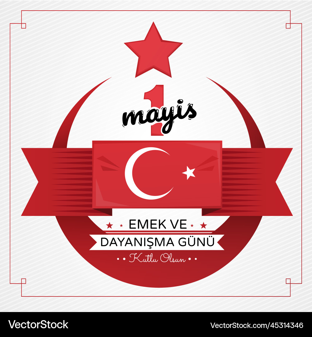 Happy labor day 1st may Royalty Free Vector Image