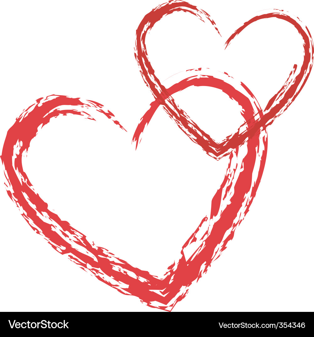 Heart Outline Royalty Free Vector Image - VectorStock