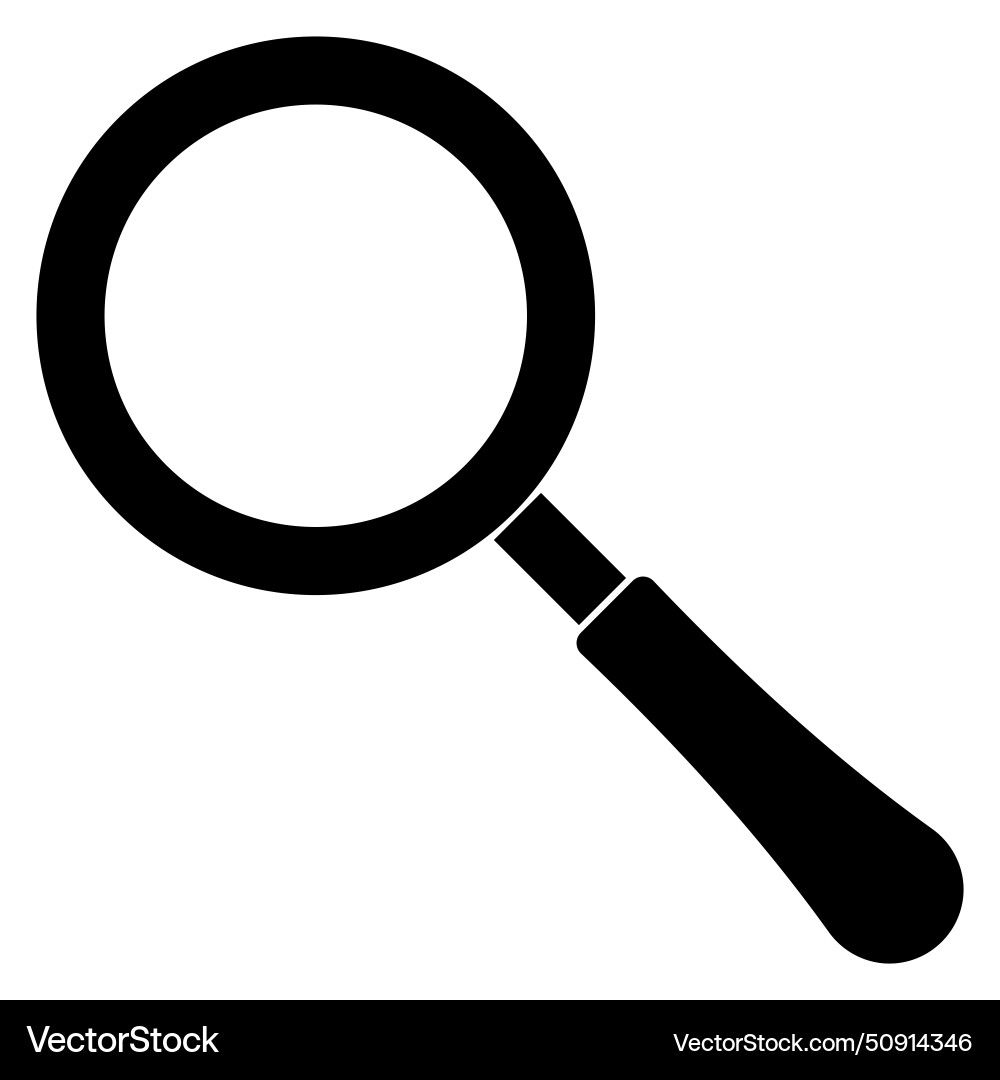 Magnifying glass an optical device for viewing Vector Image