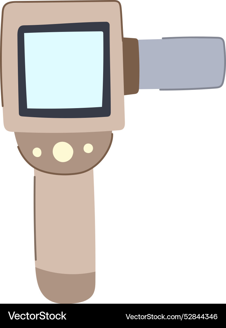 Pulmonary spirometer cartoon Royalty Free Vector Image