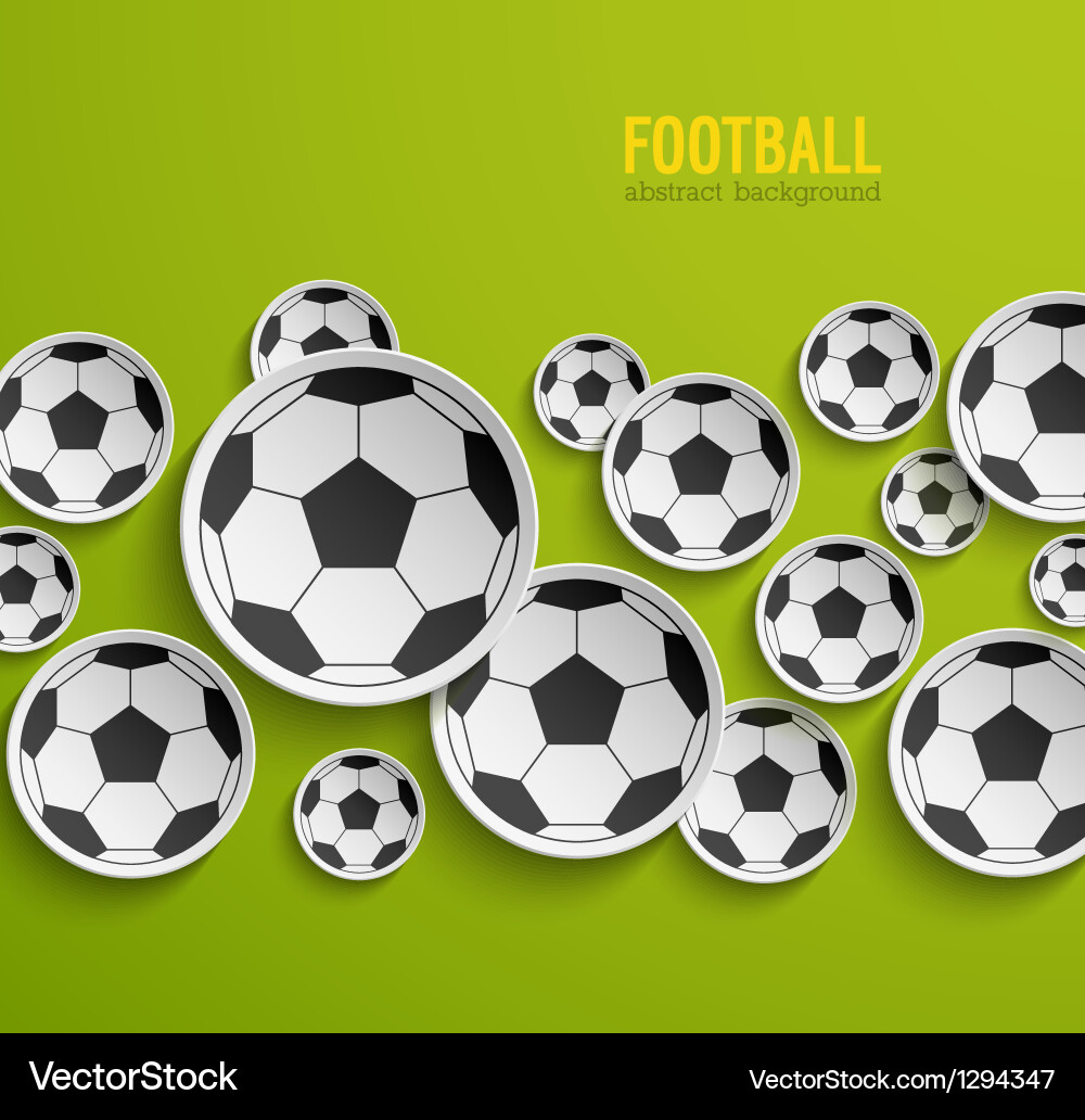 Football abstract background Royalty Free Vector Image