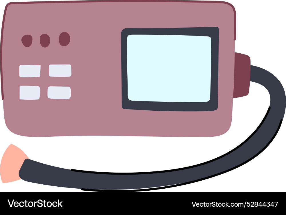 Health spirometer cartoon Royalty Free Vector Image