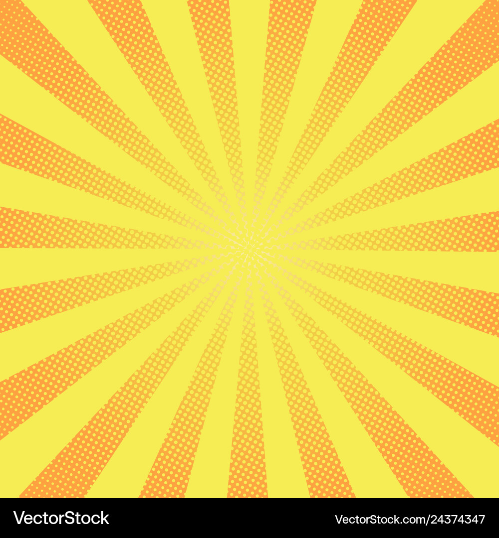 Retro Comic Rays Background Royalty Free Vector Image
