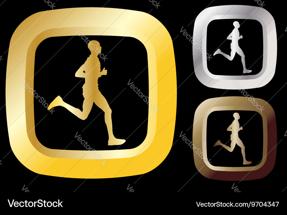 Runner icon Royalty Free Vector Image - VectorStock