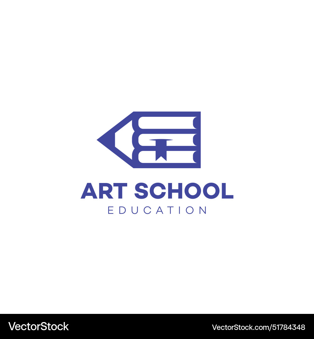 Art school logo Royalty Free Vector Image - VectorStock
