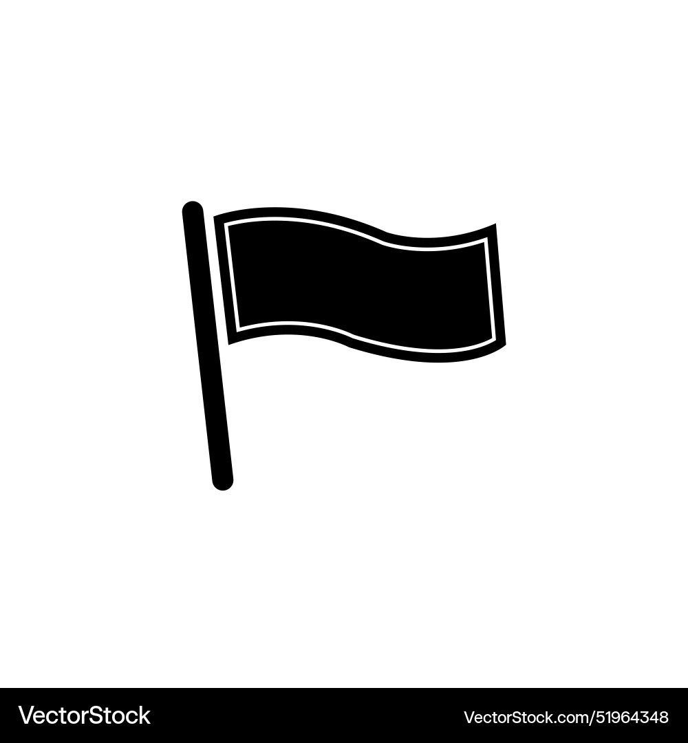 Flag symbol sign isolated on white background Vector Image