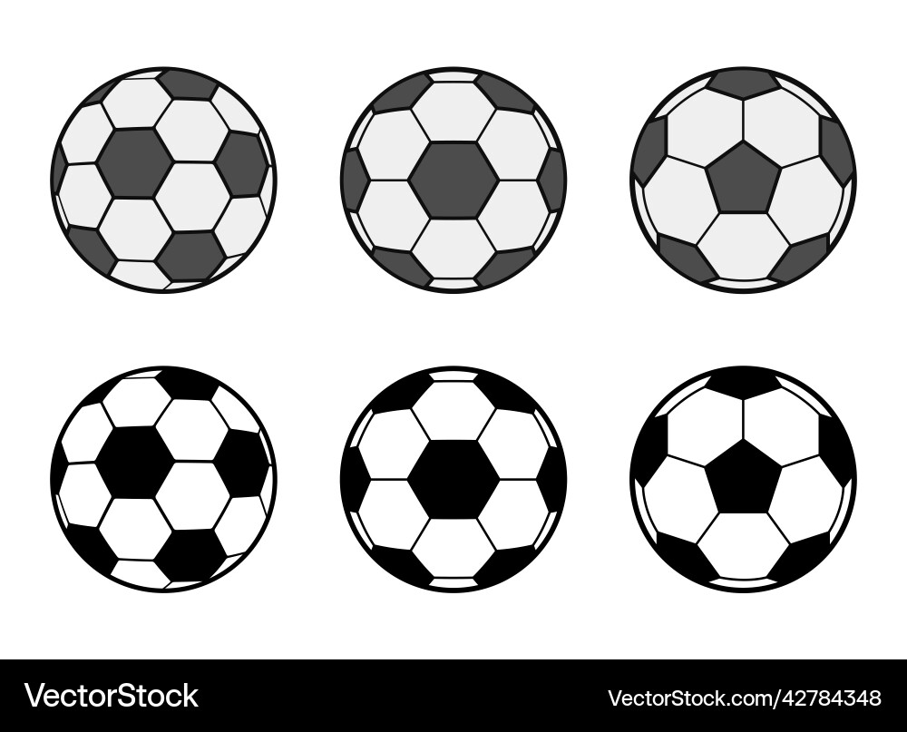 Soccer ball design isolated on white background Vector Image