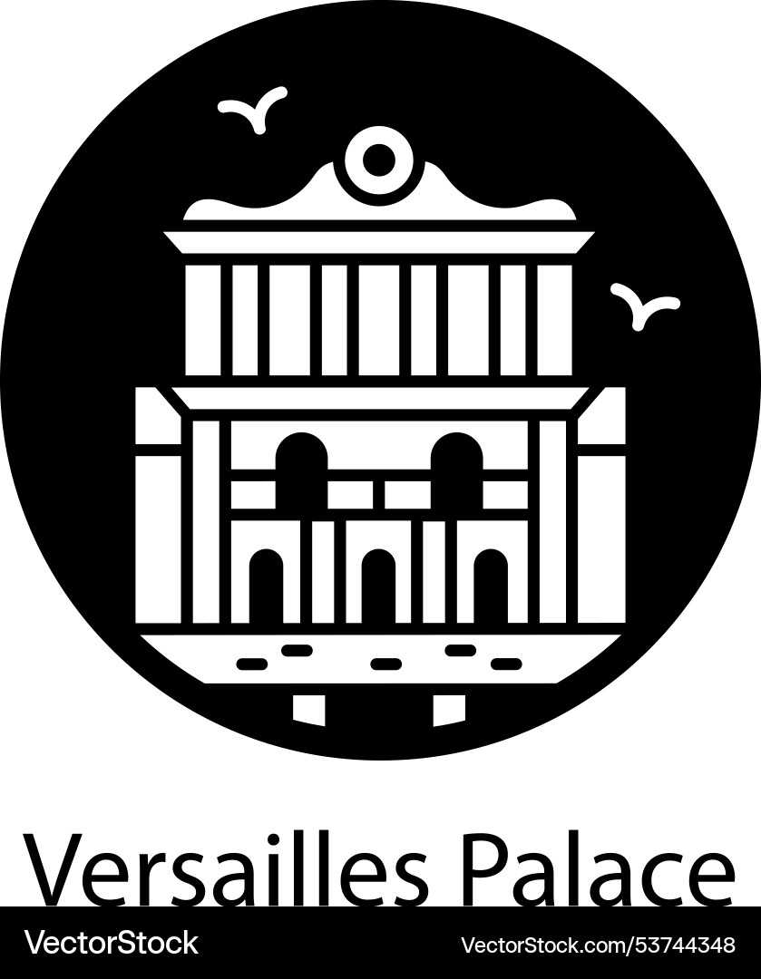Versailles palace Royalty Free Vector Image - VectorStock