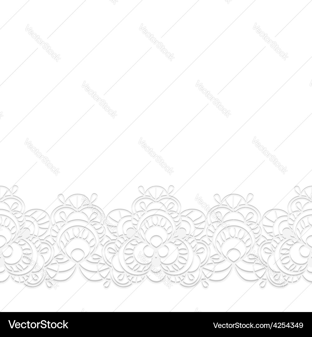 Lace border Royalty Free Vector Image - VectorStock