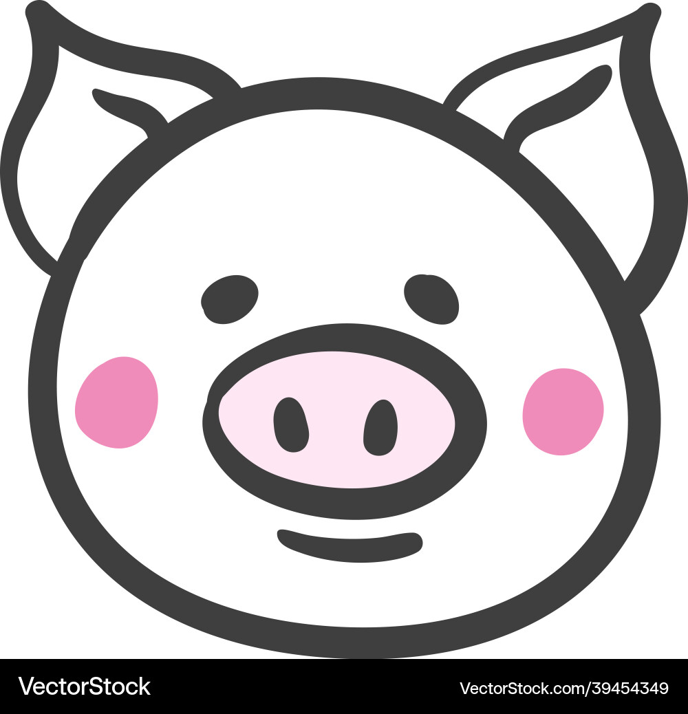 Pig Royalty Free Vector Image - VectorStock