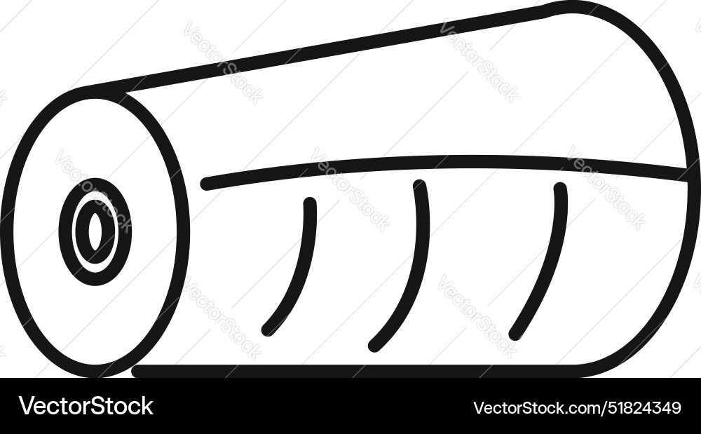 Roll of paper representing printing industry Vector Image