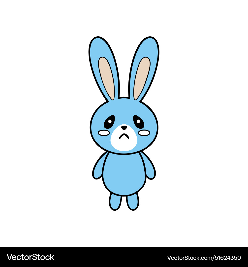 Bunny cries icon Royalty Free Vector Image - VectorStock