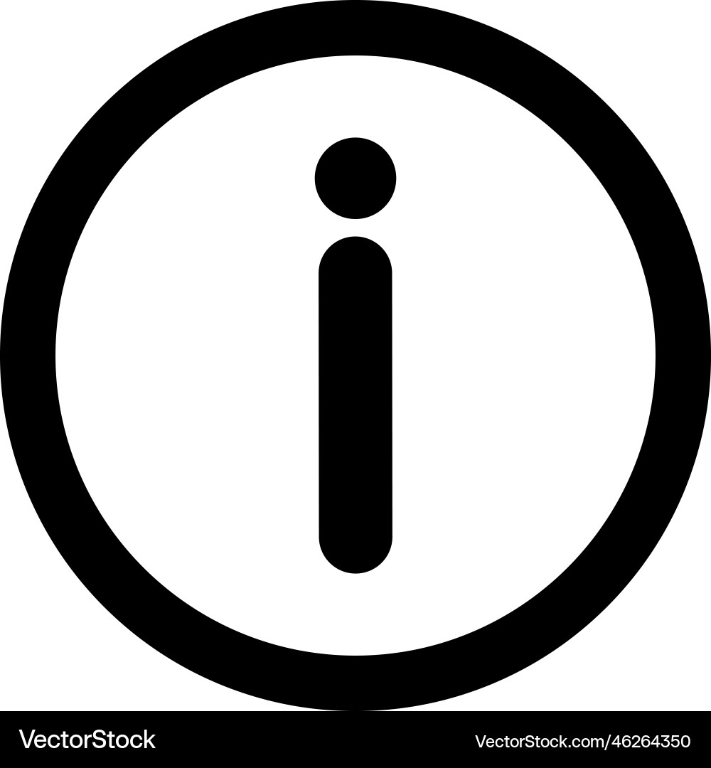 Information Sign Icon Royalty Free Vector Image