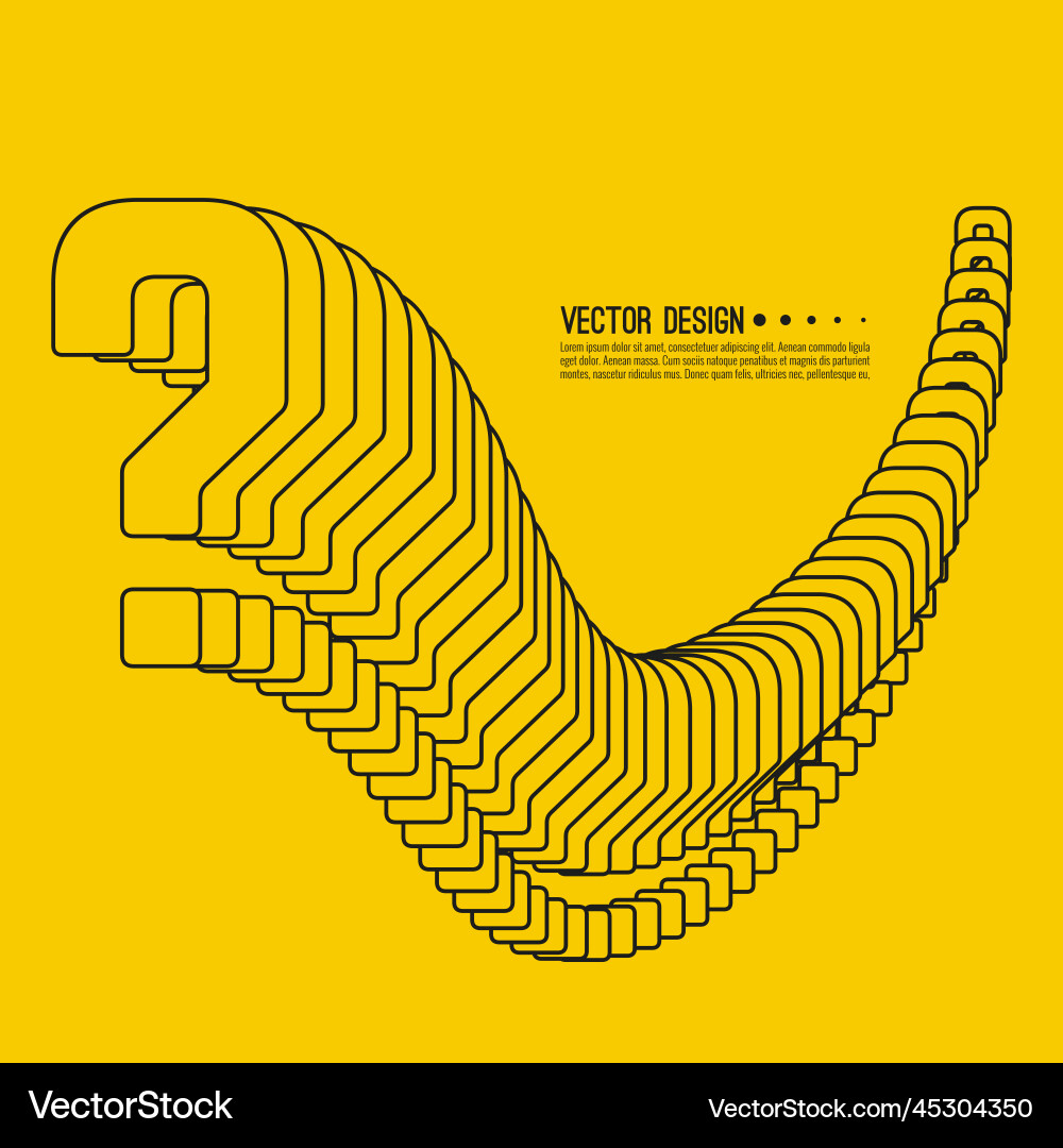 Question Mark Symbol Royalty Free Vector Image