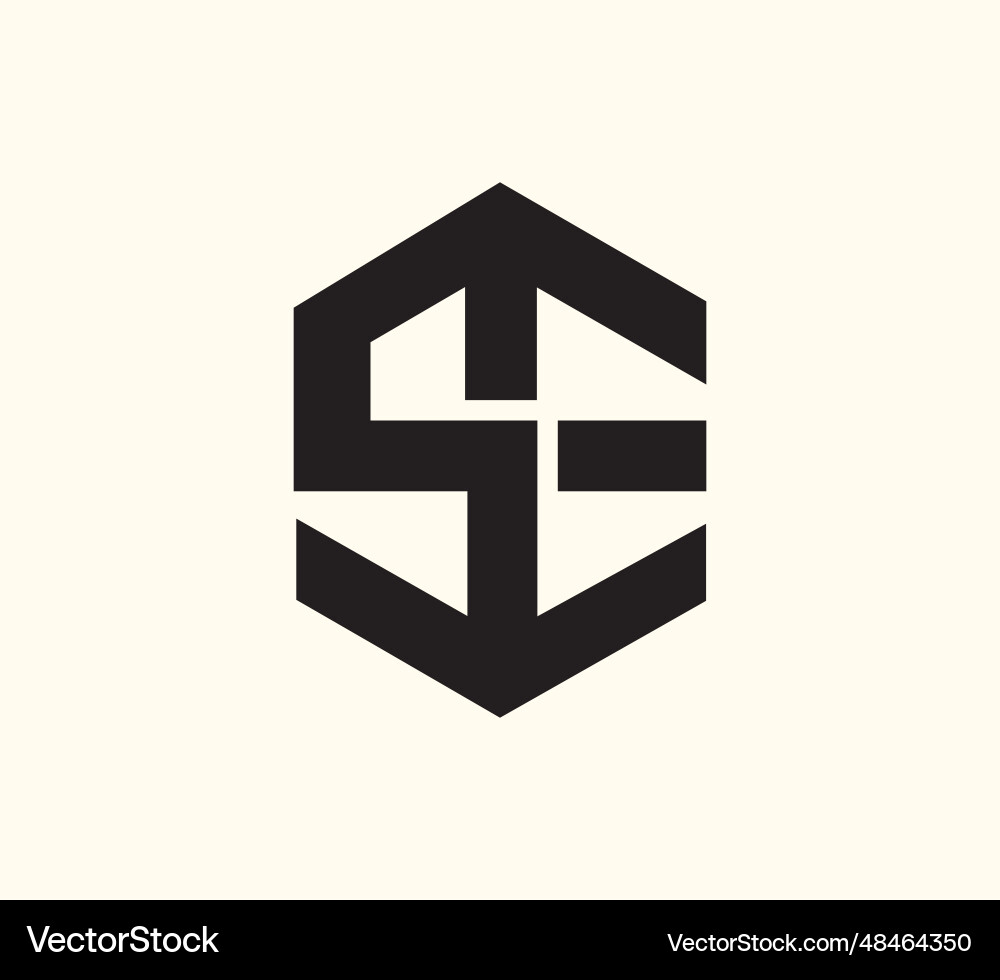 Se letter logo design – Royalty-Free Vector | VectorStock