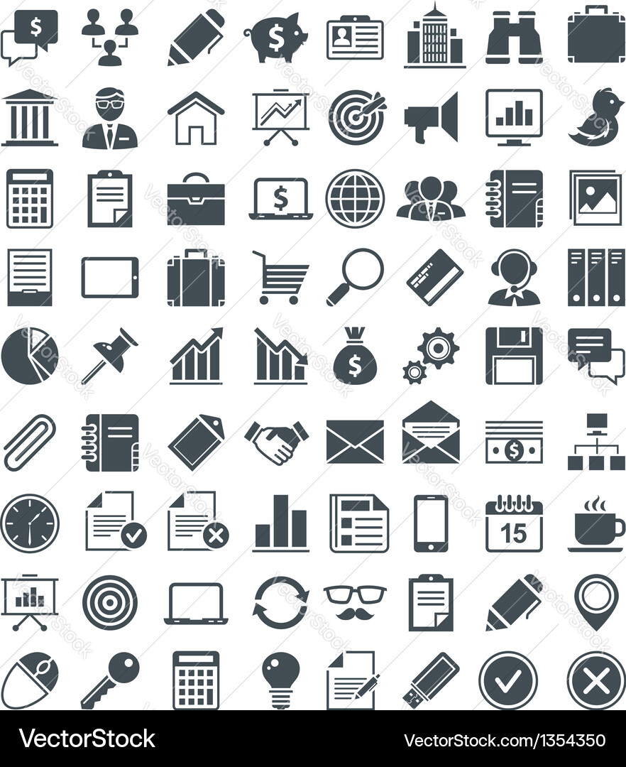 Set of useful icons Royalty Free Vector Image - VectorStock