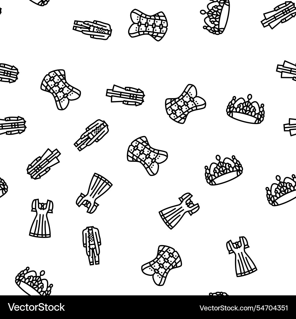 Goth subculture punk gothic y2k seamless pattern Vector Image