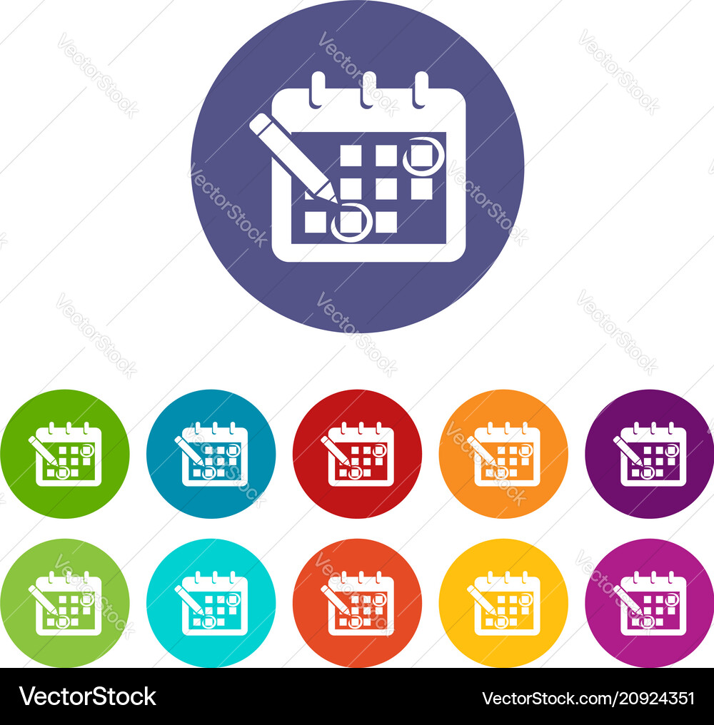 Mark calendar icon simple style Royalty Free Vector Image