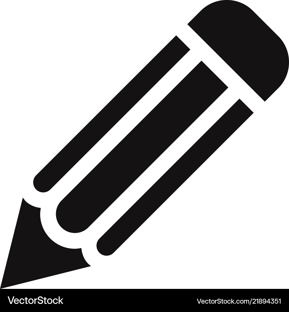 Pencil icon Royalty Free Vector Image - VectorStock