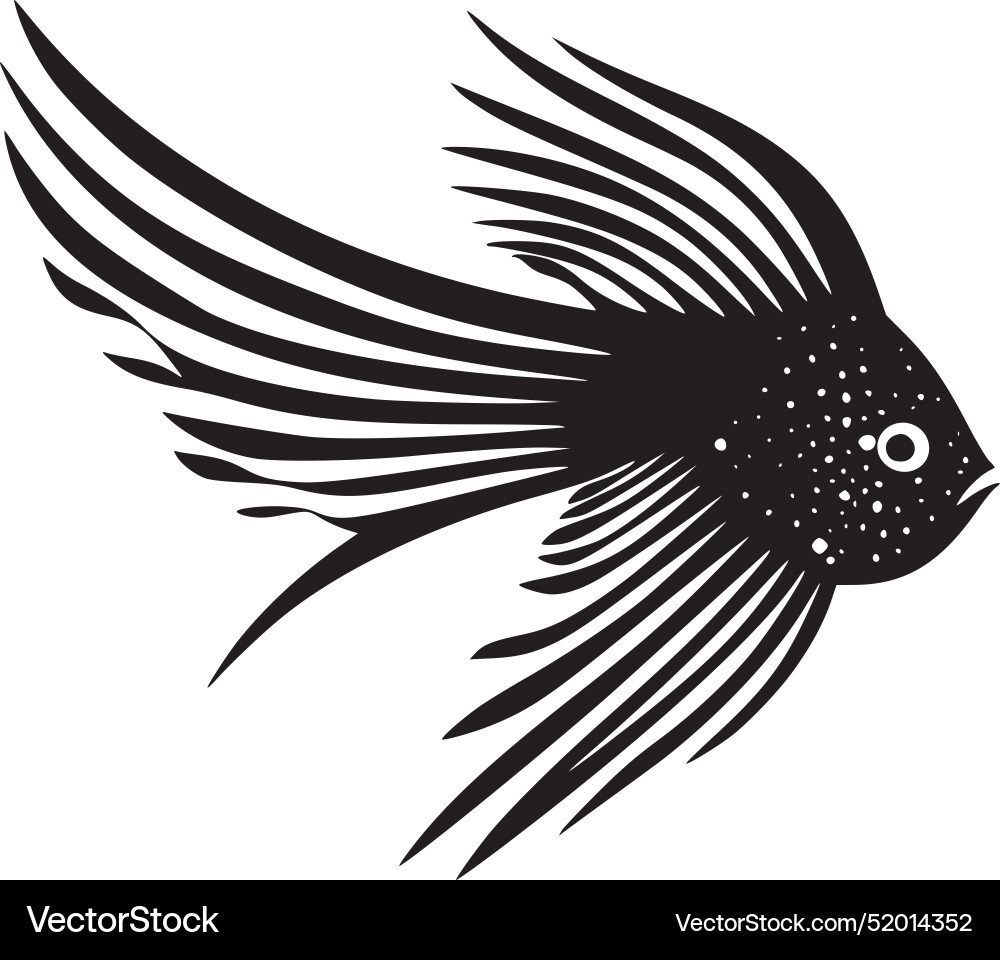 Angelfish - minimalist and flat logo Royalty Free Vector