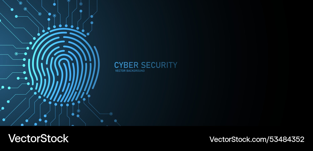 Cyber security and information or network Vector Image