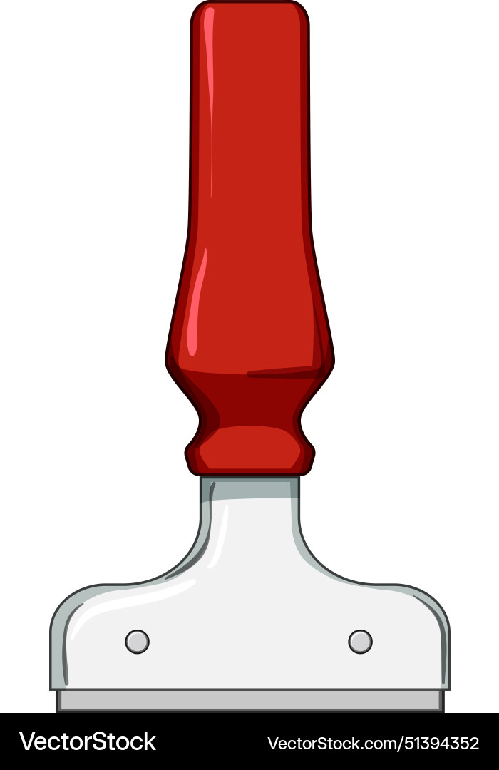 Knife paint scraper cartoon Royalty Free Vector Image