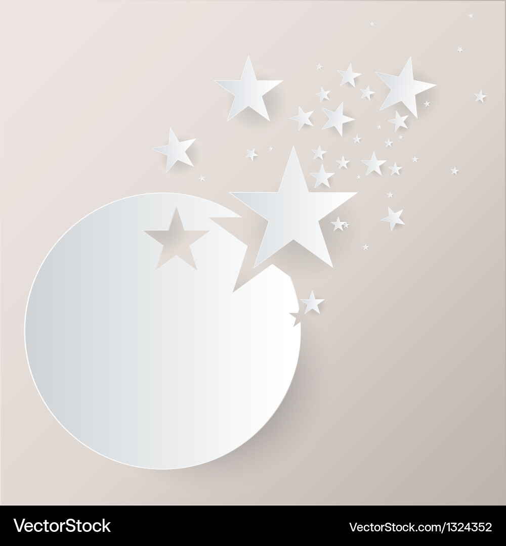Paper stars Royalty Free Vector Image - VectorStock