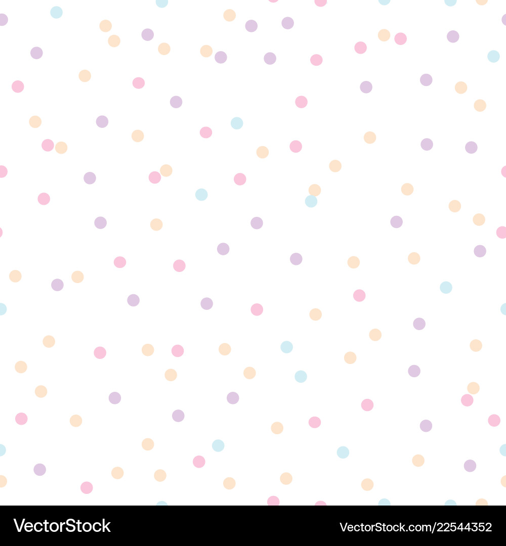 Pastel Confetti Dots Pattern Royalty Free Vector Image