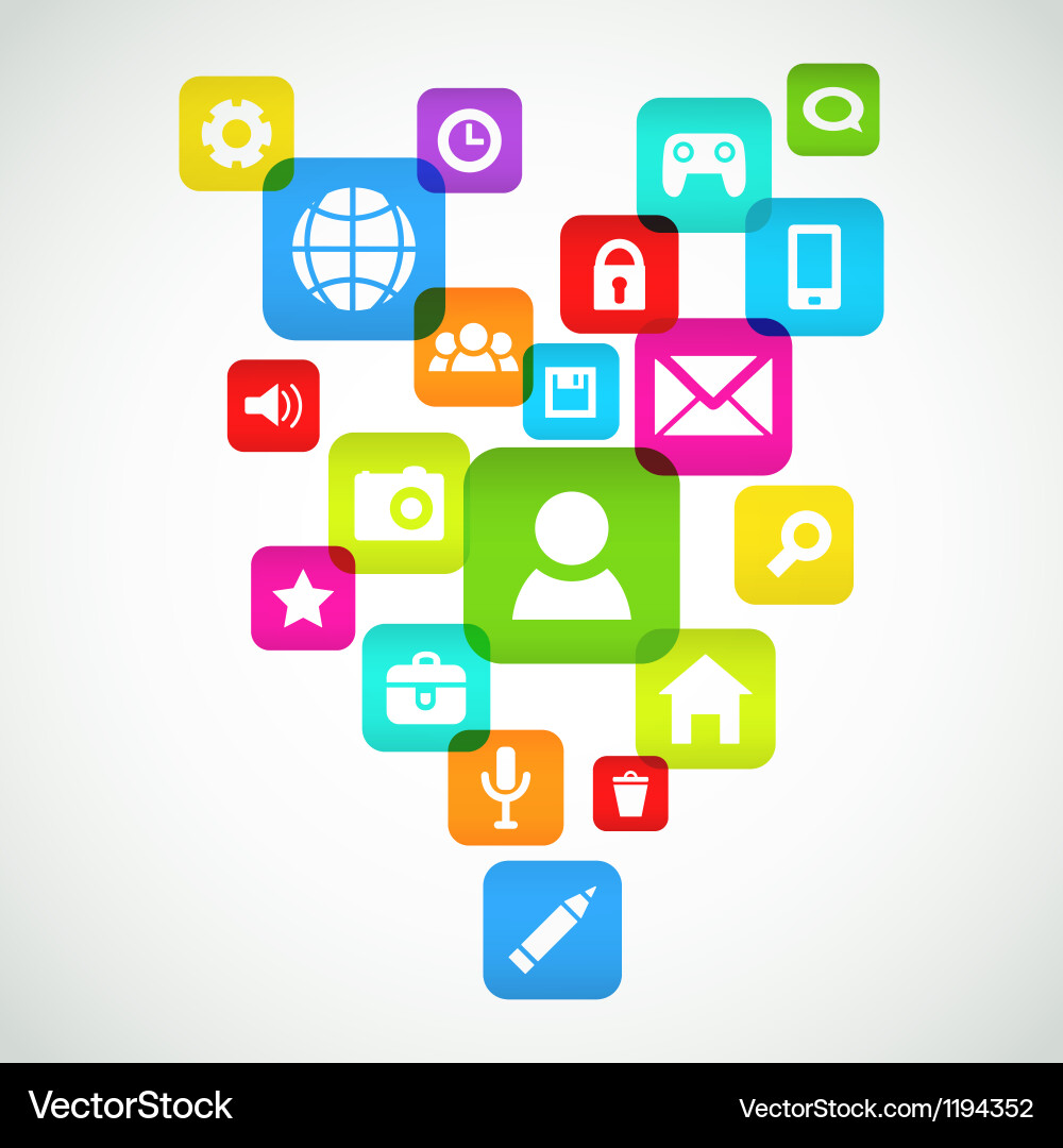 Social media background Royalty Free Vector Image