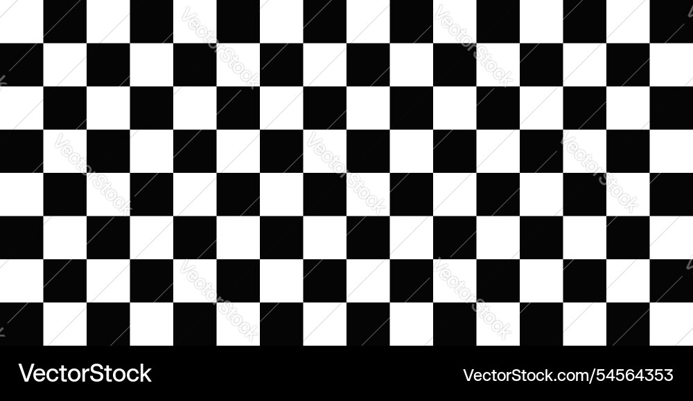 Chessboard with a square grid black and white Vector Image