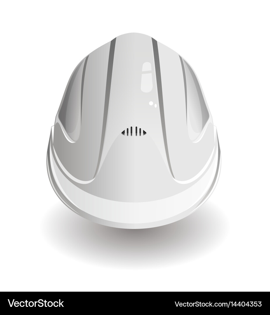 White Safety Helmet Icon Royalty Free Vector Image