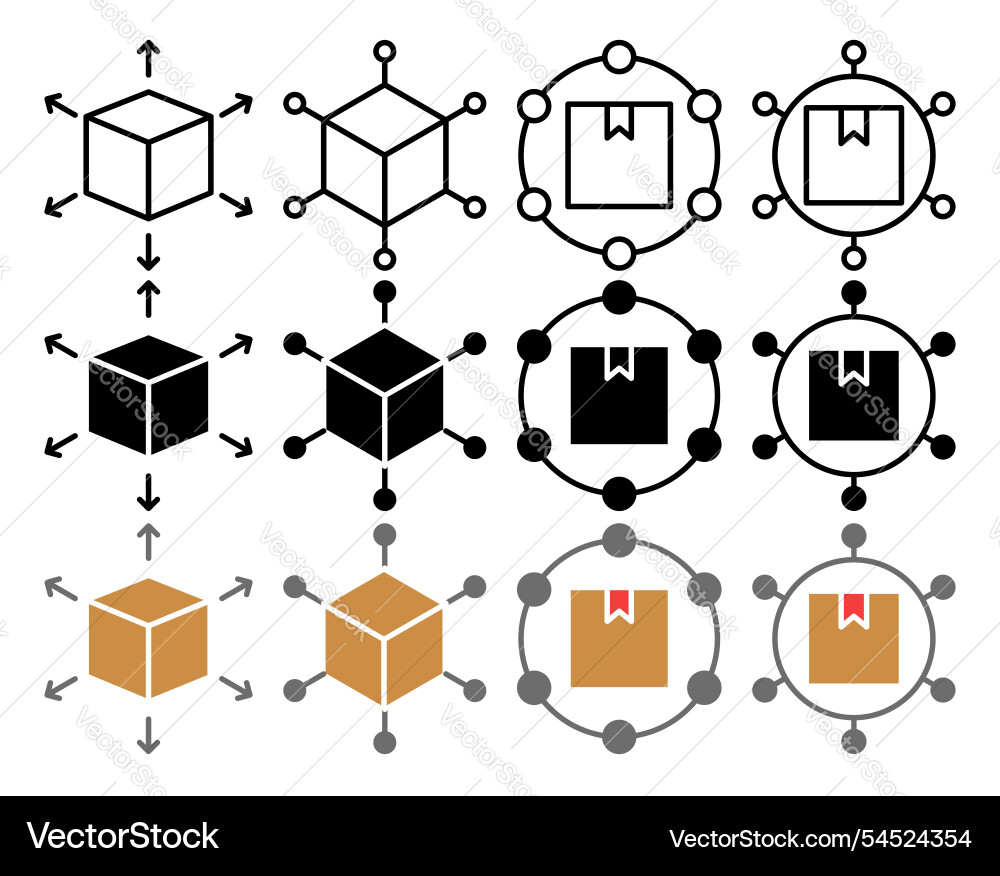 Distribution channel icon Royalty Free Vector Image