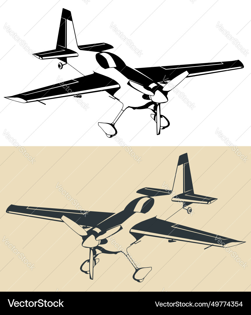 Light sport aircraft Royalty Free Vector Image