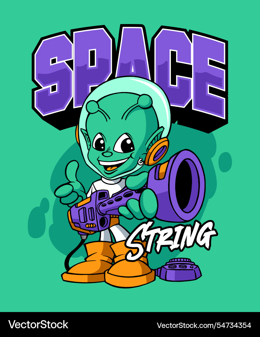 Space string Royalty Free Vector Image - VectorStock
