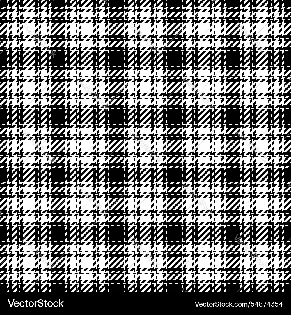 Stylish black and white houndstooth check pattern Vector Image