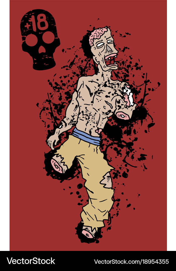 Adult gore content Royalty Free Vector Image - VectorStock