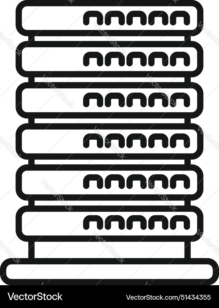 Black and white coin stack Royalty Free Vector Image