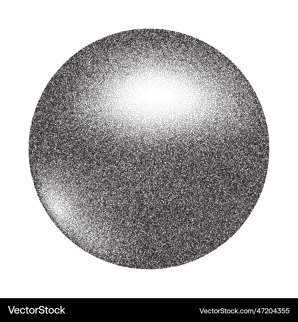 Dotted Noise Circle with Gradient Royalty Free Vector Image