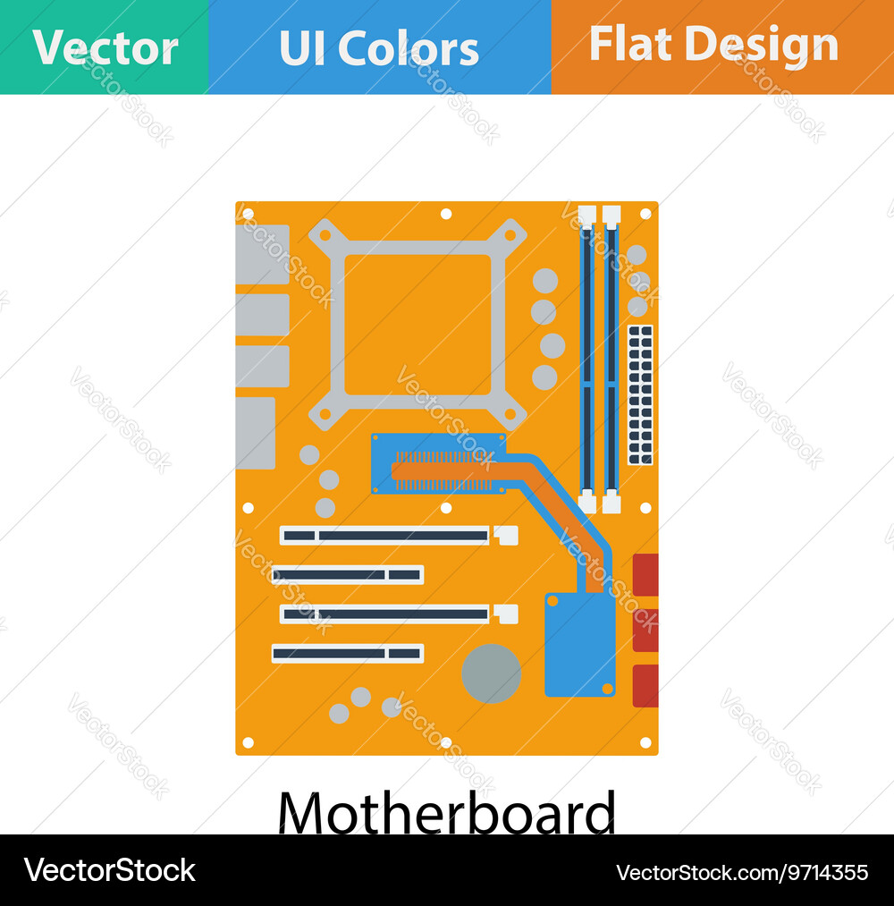 Motherboard icon Royalty Free Vector Image - VectorStock