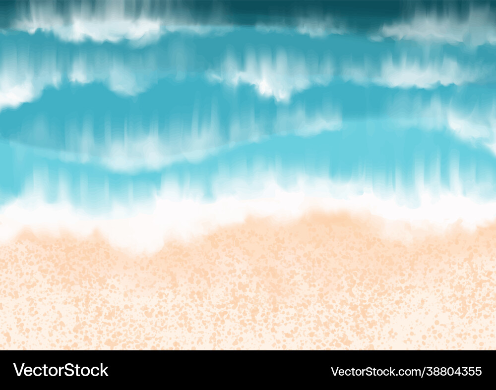 Ocean Wave Beach Background Royalty Free Vector Image