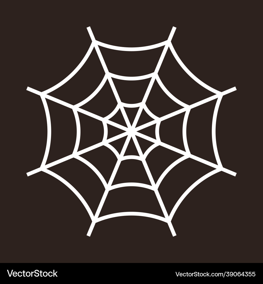 Spiderweb cobweb icon Royalty Free Vector Image