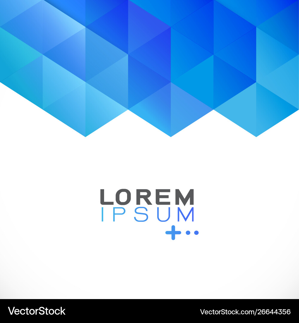 Abstract blue gradient geometric template modern Vector Image